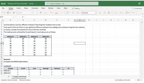 Solved Excel Mcgraw Hill Excel Question Saved Search
