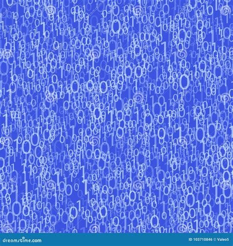 binary code blue background concept numbers stock vector