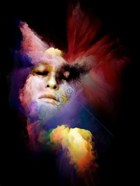 Inner Color Photography를 사용한 초현실적인 인물 사진 시리즈 배열 사진 무료 다운로드 Lovepik