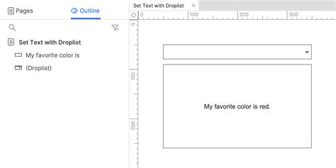 set text with droplist tutorial axure docs