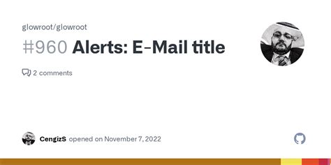 alerts e mail title · issue 960 · glowroot glowroot · github