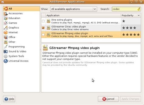 Installer Des Codecs Multimédias Dans Ubuntu 810