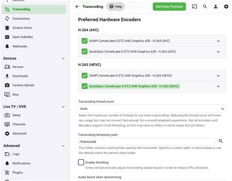 Emby Docs Saltbox Dev
