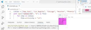 How To Write An Array To A File In Python