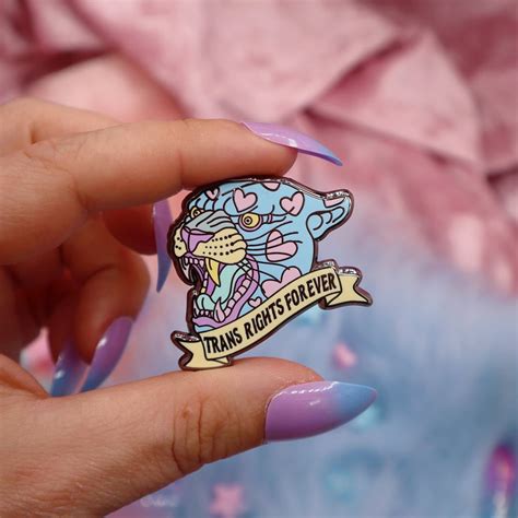 Trans Bodies Are Holy Enamel Pin Abprallen