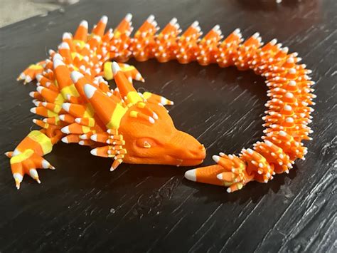 Candy Corn Dragon Halloween By Meyerhouse Makerworld Download Free 3d Models