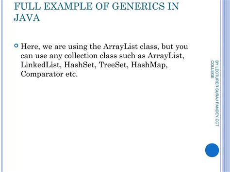 Generics In Java Ppt