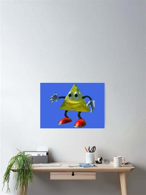 Dancing Triangle Meme Poster For Sale By Artsylab Redbubble
