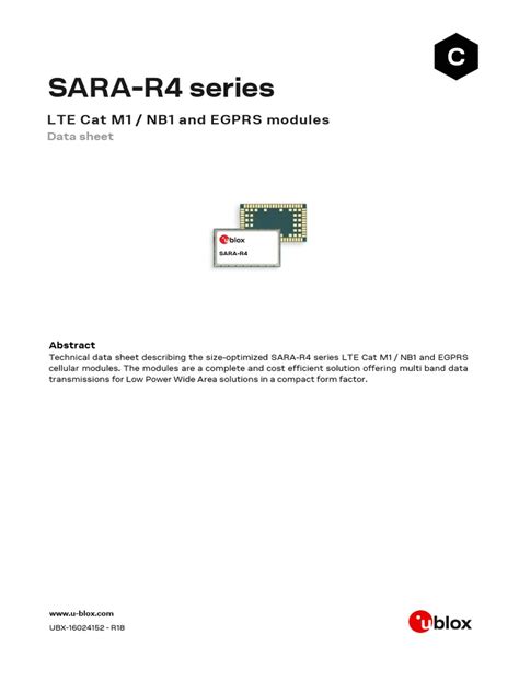 Arduinosara R4datasheetubx 16024152 Pdf File Transfer Protocol I Pv6