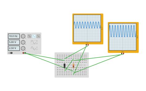 Circuit Design Half Wave Rectifier Tinkercad