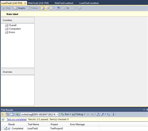 Visual Studio Load Testing In Vs Doesn T Seem To Report Results Stack Overflow