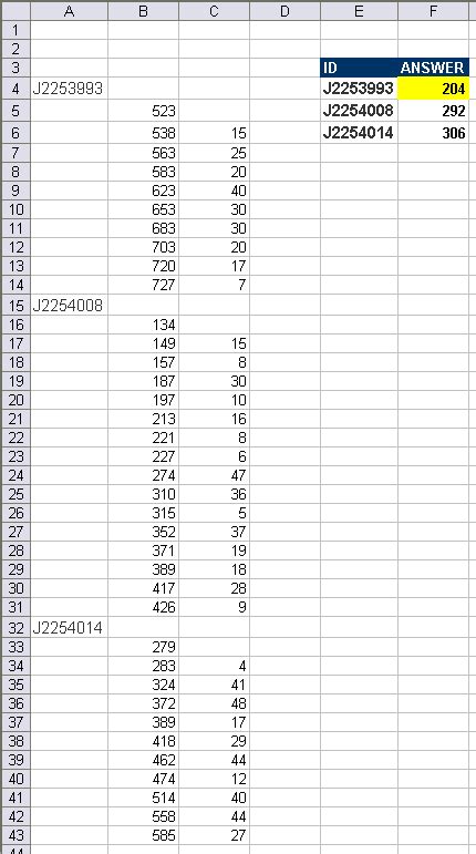 Arrays How To Subtract Values In Excel Stack Overflow