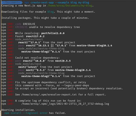 Blog In Examples Seems Like There Needs Some Package Dependency Fix While Doing Npm I