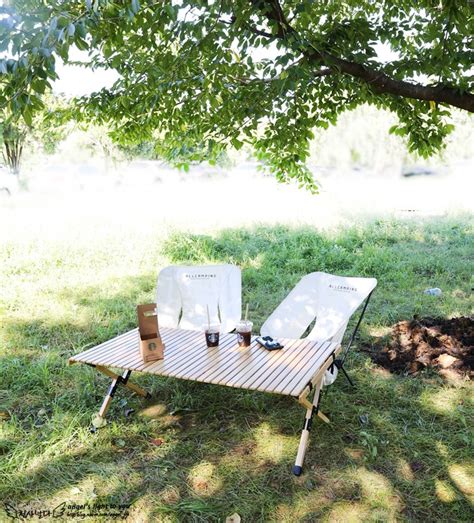 캠핑덕 우드롤테이블 실용성이 더해진 감성캠핑용품 네이버 블로그