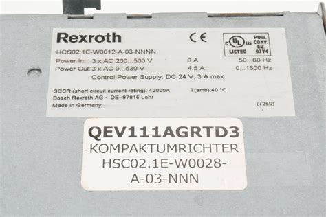 Preview: BOSCH REXROTH R911298371 + R911328093, Kompaktumrichter mit ...
