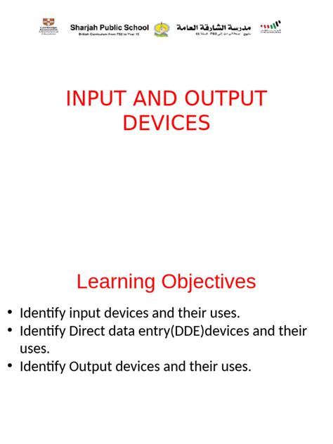 input and output devices pdf