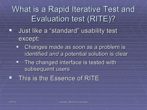Rapid Iterative Testing And Evaluation