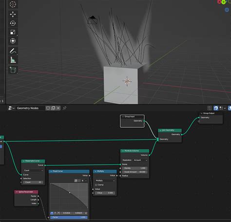 Generating Volumes From Splines With Geonodes Modeling Blender