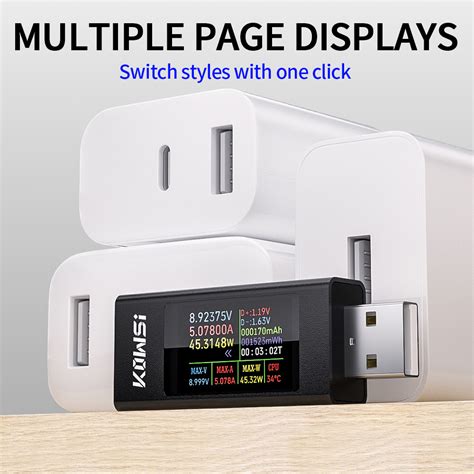 Pcbfun Kws Mx23 Hd 1 06inch Ips Display Multi Function Usb Tester