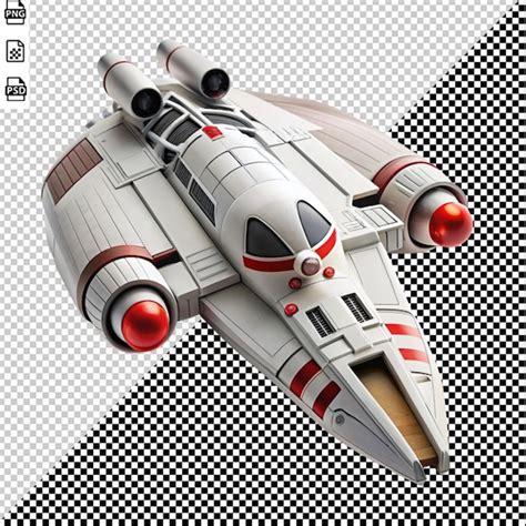 Premium Psd A Spaceship Model