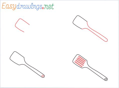 How To Draw A Spatula Drawing Tips Guide