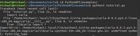 import carla error undefined symbol pystring type · issue 1765