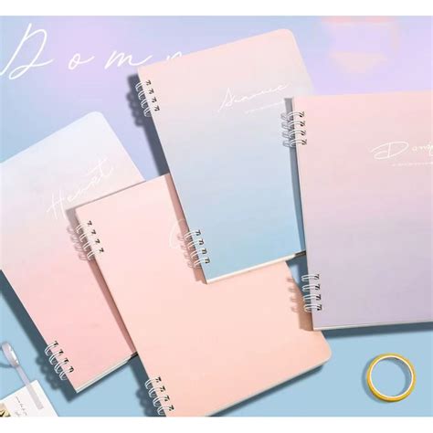 A Sheets Hardbound Coil Notebook Thick Fashion Cover Spiral Notebook Line Binder Notebook