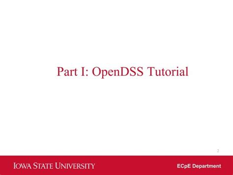 Ee653 Opendss Tutorial And Ieee Test Casespptx