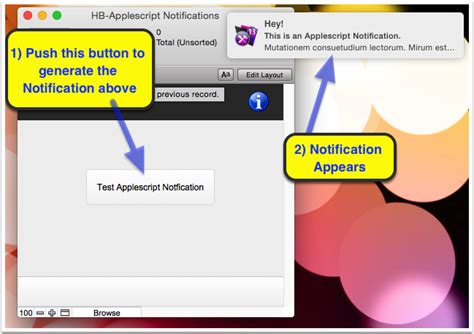 Applescript Notification From Filemakerhomebase Software