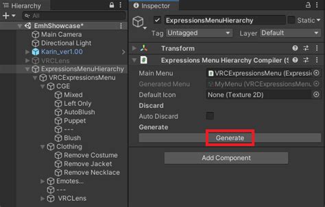Expressions Menu Hierarchy Editor Haï~