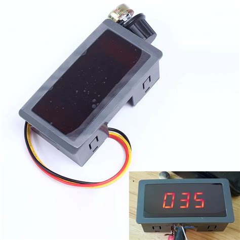 PWM DC Motor Speed Control Regulator LED Digital Display Stepless Variable Speed Switch