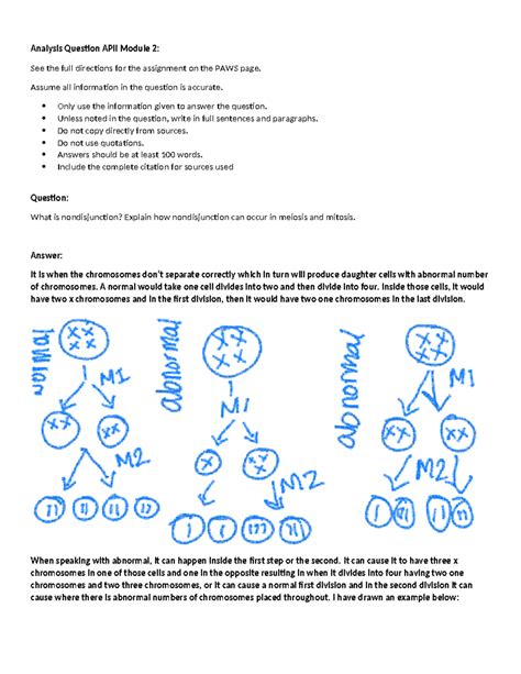 Analysis Question APII Module 2 Assume All Information In The Question Is Accurate Only Use