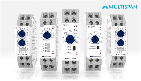 Multispan Din Rail Mount Timer 240v Dt 10s Dt 30s Dt 60s Dt 15m Dt 30m My