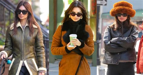 Emily Ratajkowskis Coats A Masterclass In Chic Fall And Winter Dressing