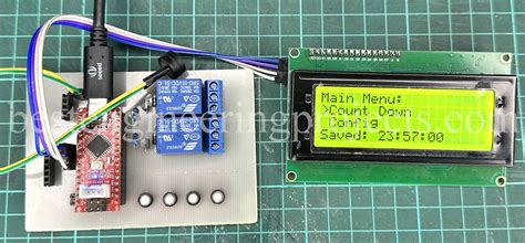 Arduino Countdown Timer With Menu Eeprom And Buzzer Alerts Engineering Projects