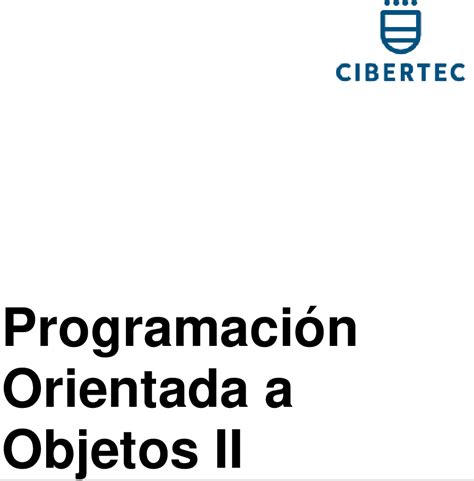 Manual Programacion Orientada A Objetos Ii