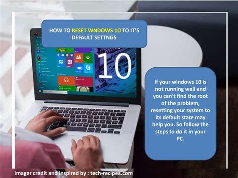 Windows 10 How To Reset Default Settings Pptx