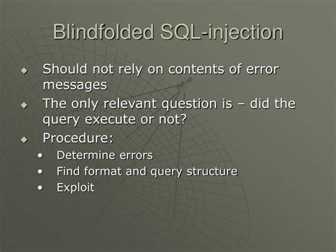 Ppt Automated Estimation And Evaluation Of Sql Injection