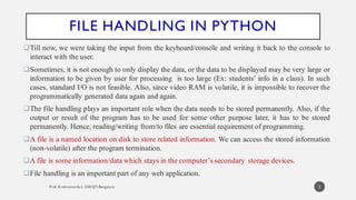 Python Files PPT