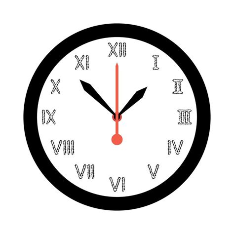 Wall Clock Template Flat Illustration 4942675 Vector Art At Vecteezy