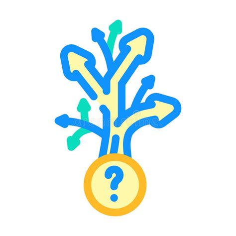 Decision Making Business Process Color Icon Vector Illustration Stock Vector Illustration Of