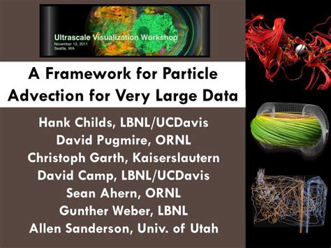Ppt A Framework For Particle Advection For Very Large Data Powerpoint
