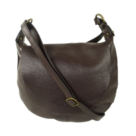 Sac Bandoulière Femme Cuir Marron Poppy