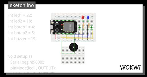 11 Passa Repassa Wokwi ESP32 STM32 Arduino Simulator