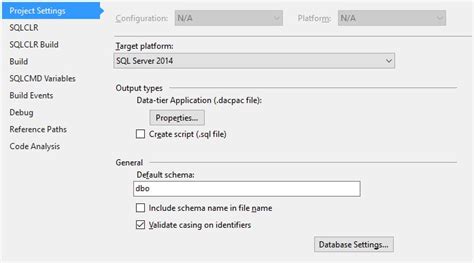 Visual Studio Database Project