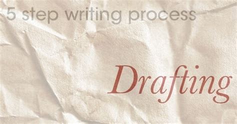 A Writer S Inspiration 5 Step Writing Process Drafting