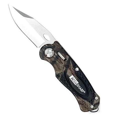 Accusharp Camo Sport Folding Knife Perfect For Stealthy Wilderness