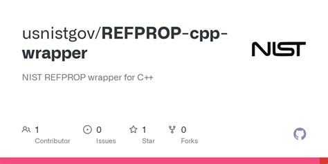 GitHub Usnistgov REFPROP Cpp Wrapper NIST REFPROP Wrapper For C