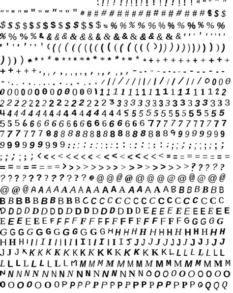 Quotidian Drawing With All The Fonts Available In Colab