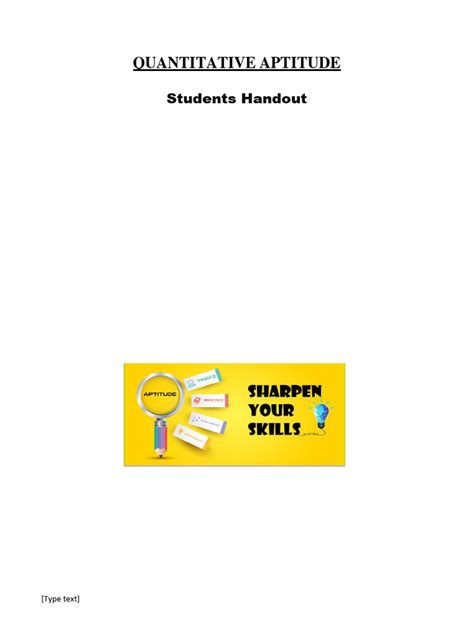 Quantitative Aptitude Question Bank Pdf Speed Rupee